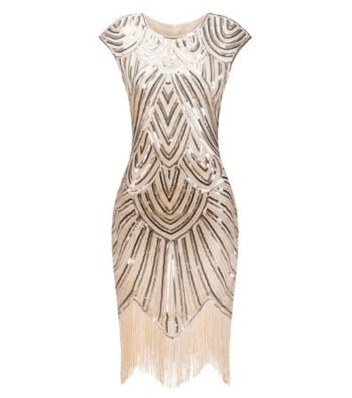 Années 20 Gatsby Robe Fourreau Paillette – Ma Penderie Vintage